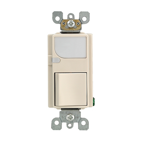 Leviton 6526-T Decora Combo Switch/Guide Light Single-Pole/LED 15A 125V ...